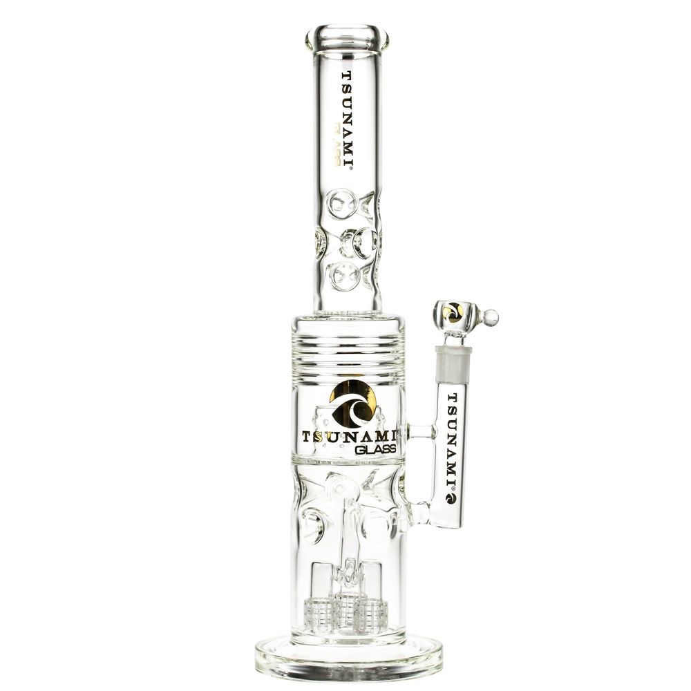 Tsunami Barrel Shower Head Drum Honeycomb Bong – Puff Puff Palace